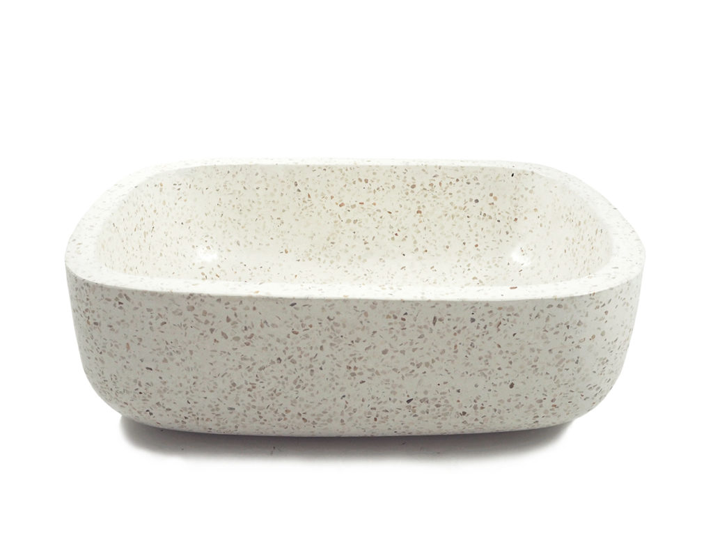 Terrazzo vask med små marmorbiter - By Bjørkheim